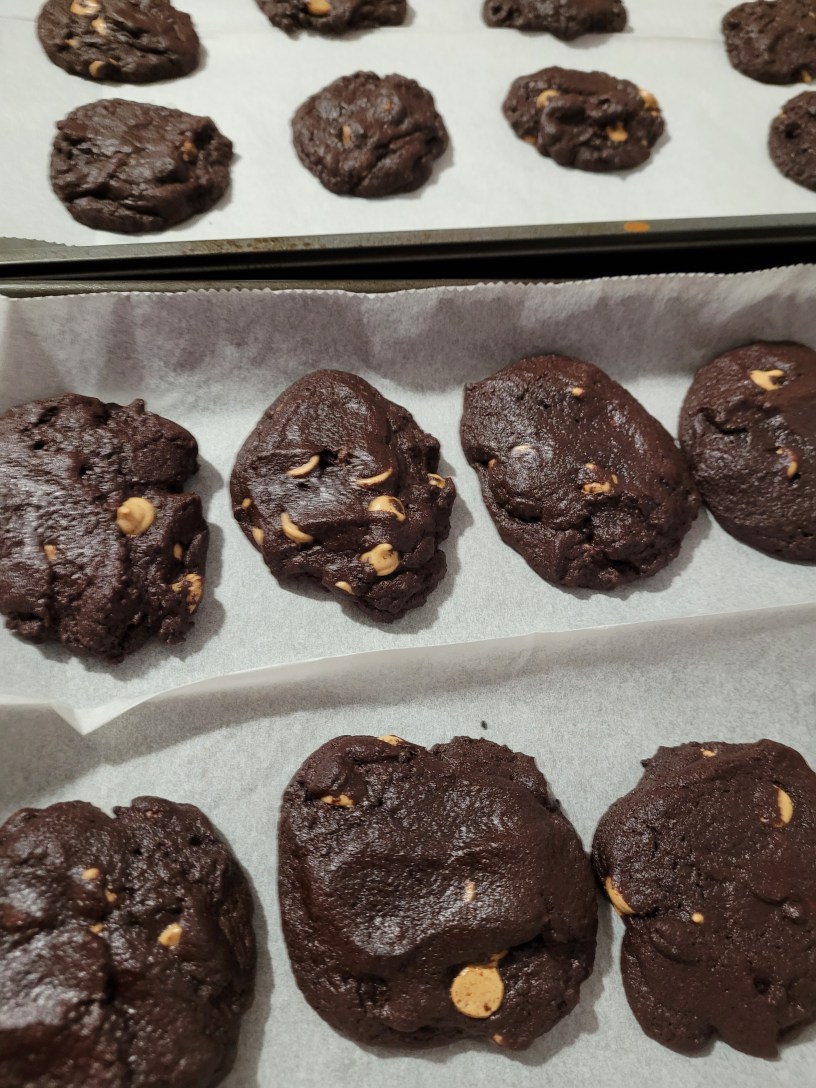 Dark Chocolate Peanut Butter Chip Cookies – Miss Raven's Kitchen