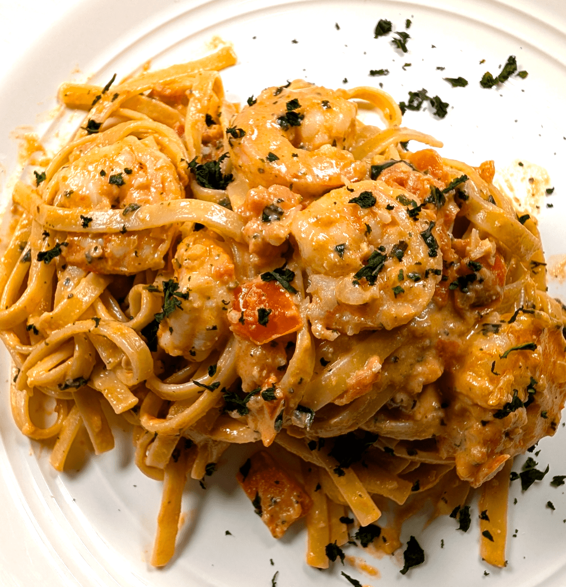 Pink Champagne Sauce Pasta with Shrimp – Miss Raven's Kitchen